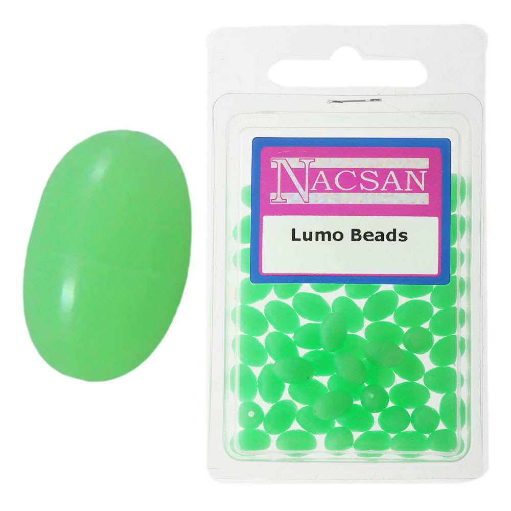 Buy Nacsan Hard Fishing Beads Lumo Green online at Marine-Deals.co.nz