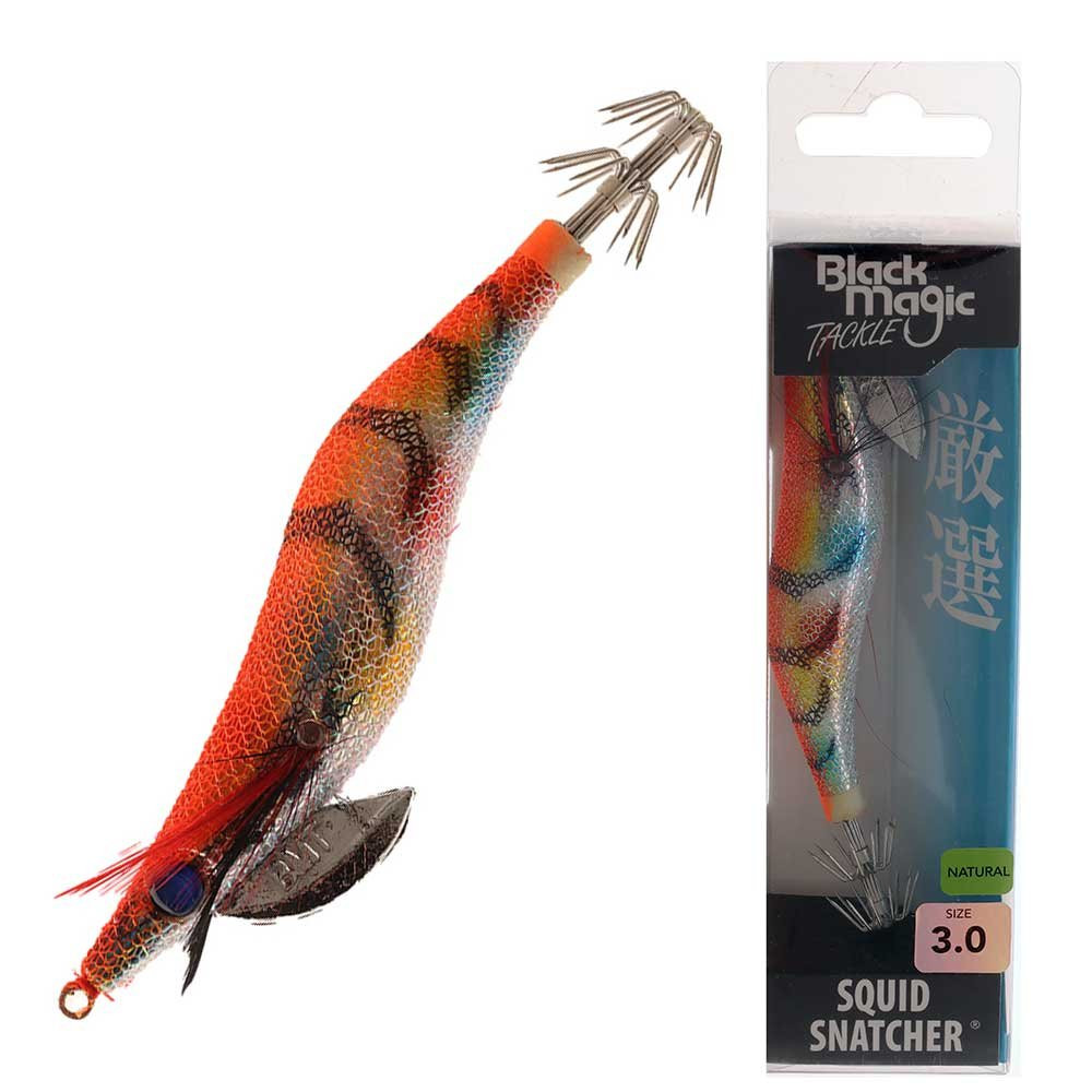 Buy Black Magic Squid Snatcher Squid Jig Natural Size 3 Mardi Gras ...