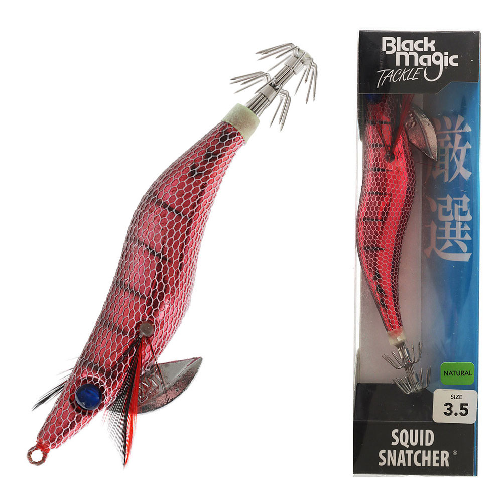 Buy Black Magic Squid Snatcher Squid Jig Lumo Size 3.5 Red Mack online ...