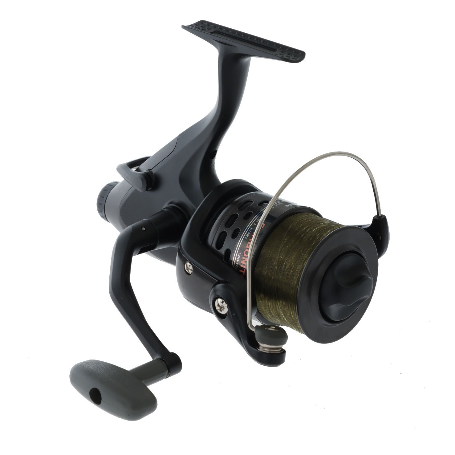 Okuma Carbonite Baitfeeder CBF 155A Spinning Reel Spooled with Line ...