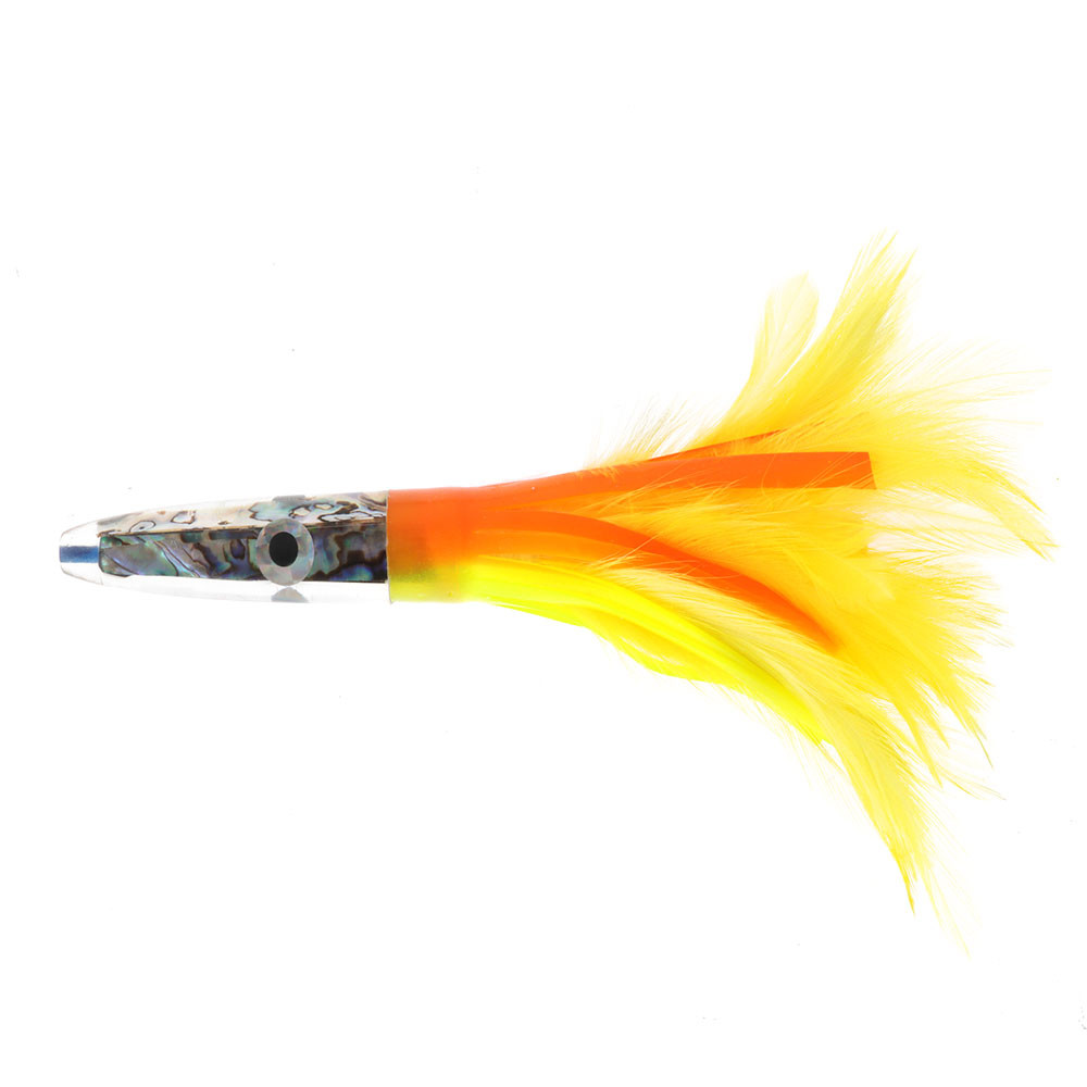 H2O Pro Mean Machine Abalone Feather Albacore Tuna Lure 17cm Orange ...