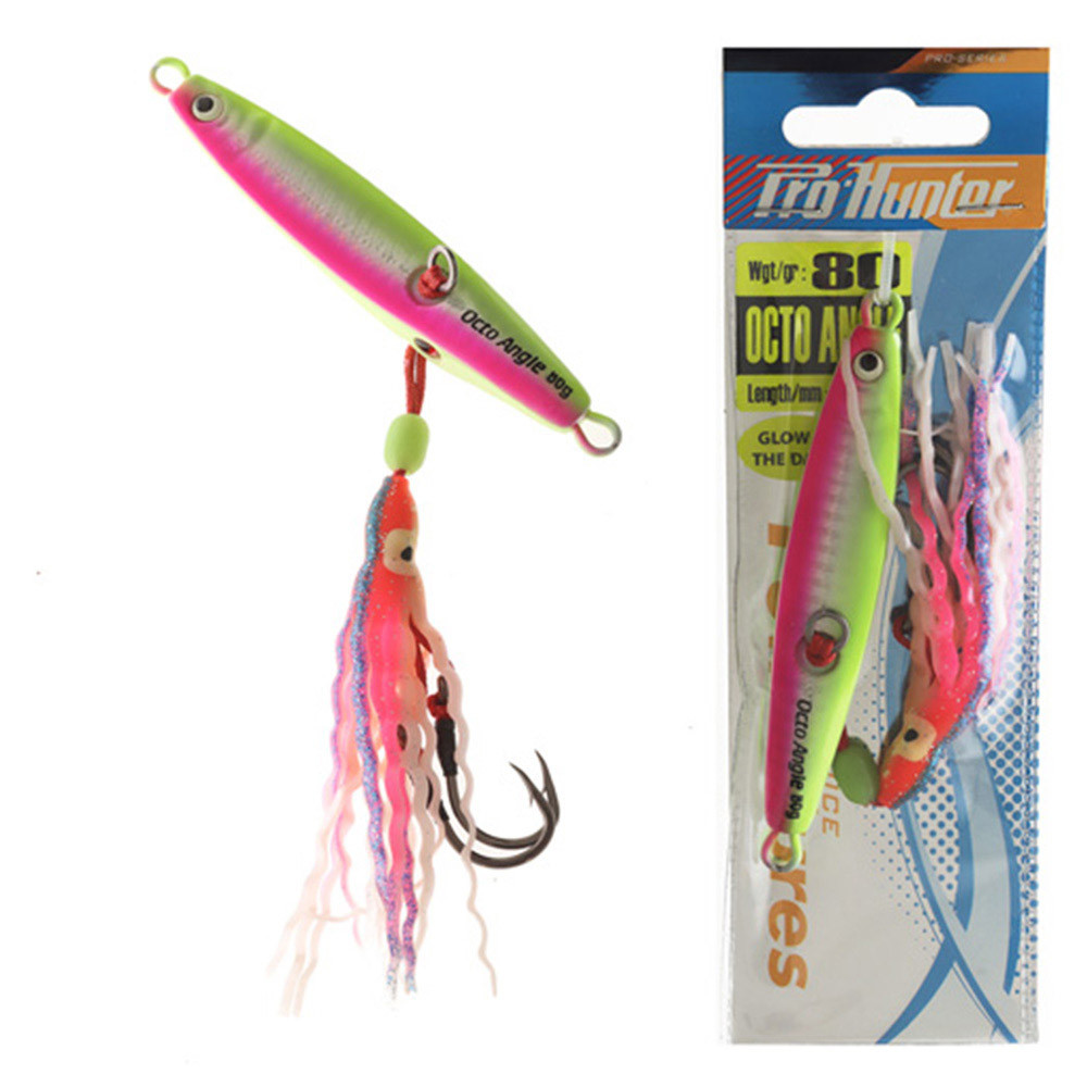 Pro Hunter Octo Angle Inchiku Jig 80g Pink/Yellow - Slow Jigs / Inchiku ...