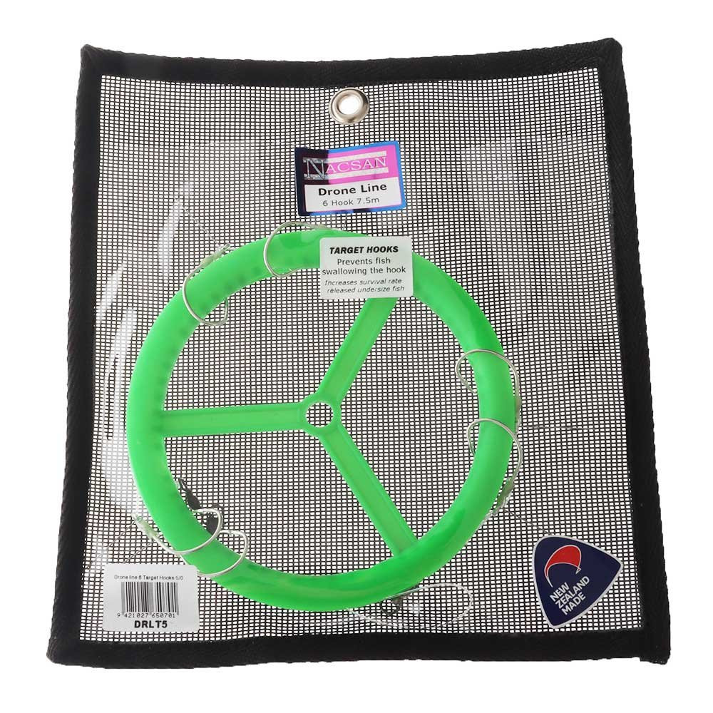 Nacsan 6 Hook Drone Longline Trace with Target Hooks - Kontiki / Long ...