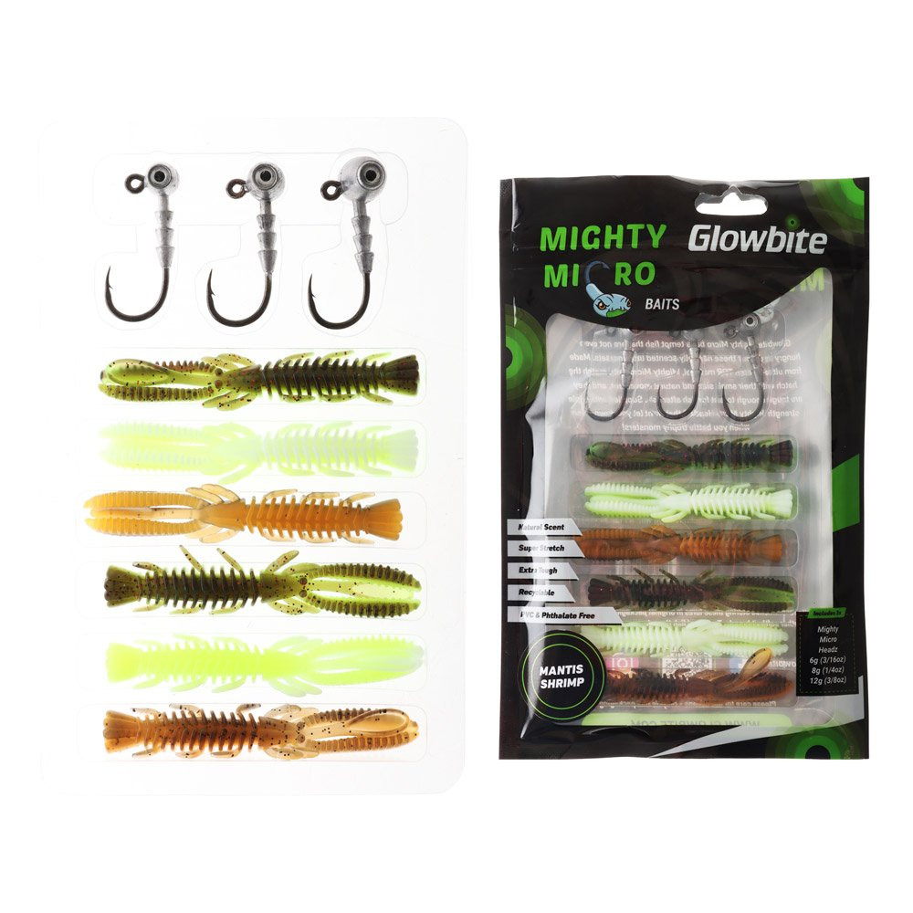 Buy Glowbite Mighty Micro Mantis Shrimp Softbait Pack online at Marine ...