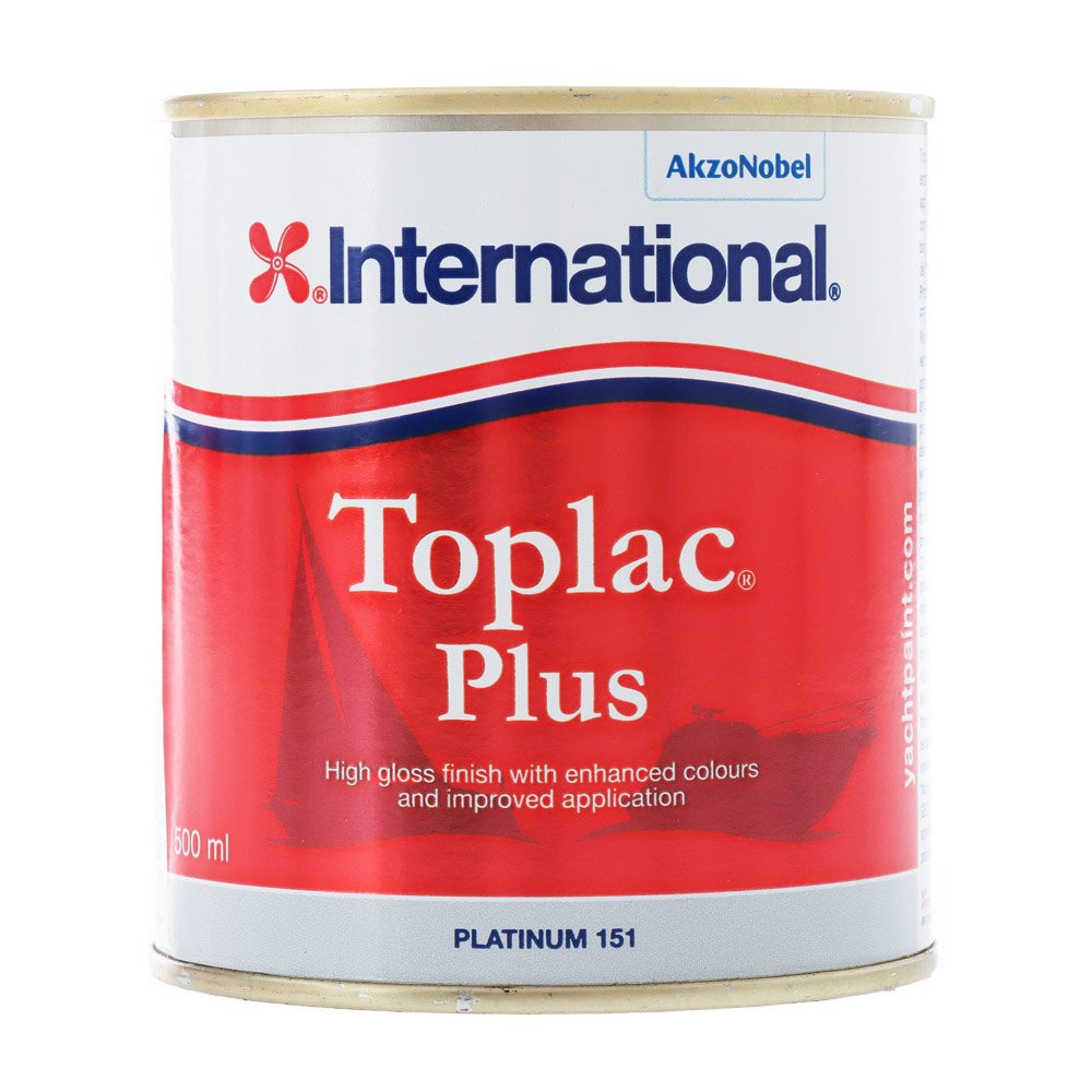 Buy International Toplac Plus Top Coat 500ml Platinum online at Marine ...