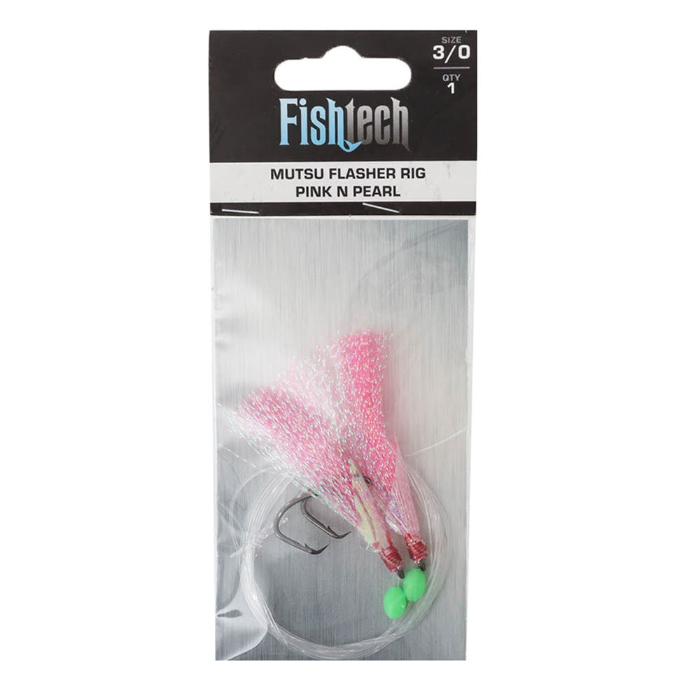 Fishtech Mutsu Economy Flasher Rig Pink n Pearl - Flasher Rigs ...