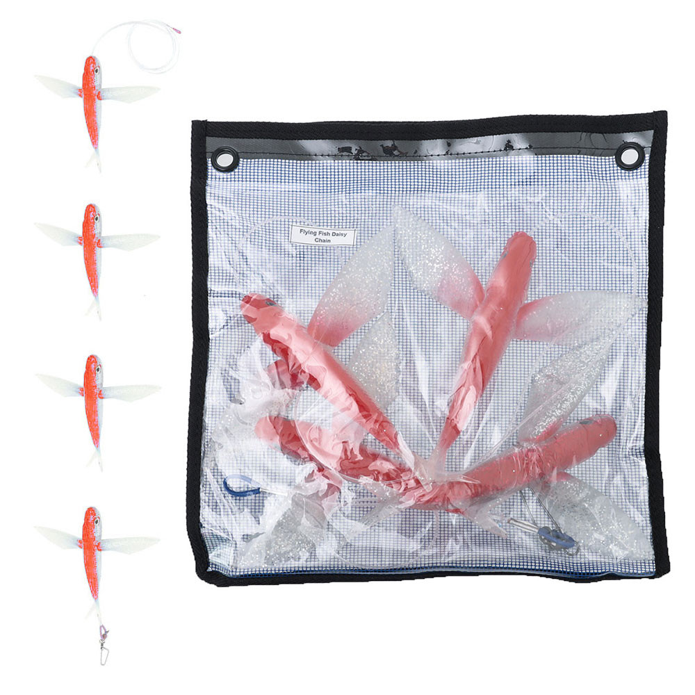H2O Pro Flying Fish Daisy Chain Red/White - Fishing