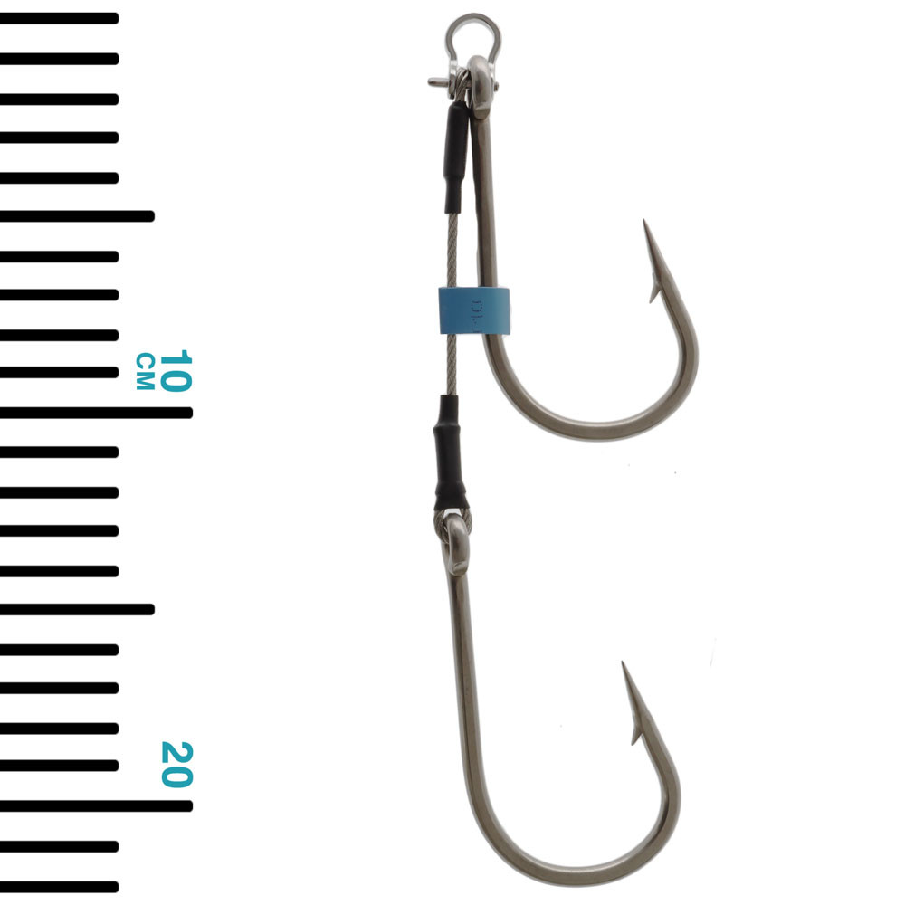 Buy Black Magic Twin Hook Shackle Rig for Game Lures - Closed Gape ...