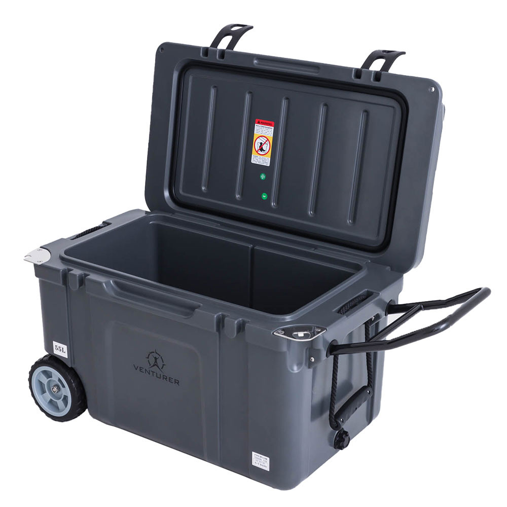 Venturer Tough Ice Premium Wheeled Chilly Bin Cooler 55L Graphite ...