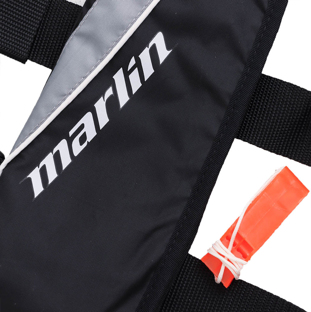Marlin Explorer Level 150 Manual Inflatable PFD Life Jacket Adult Black ...