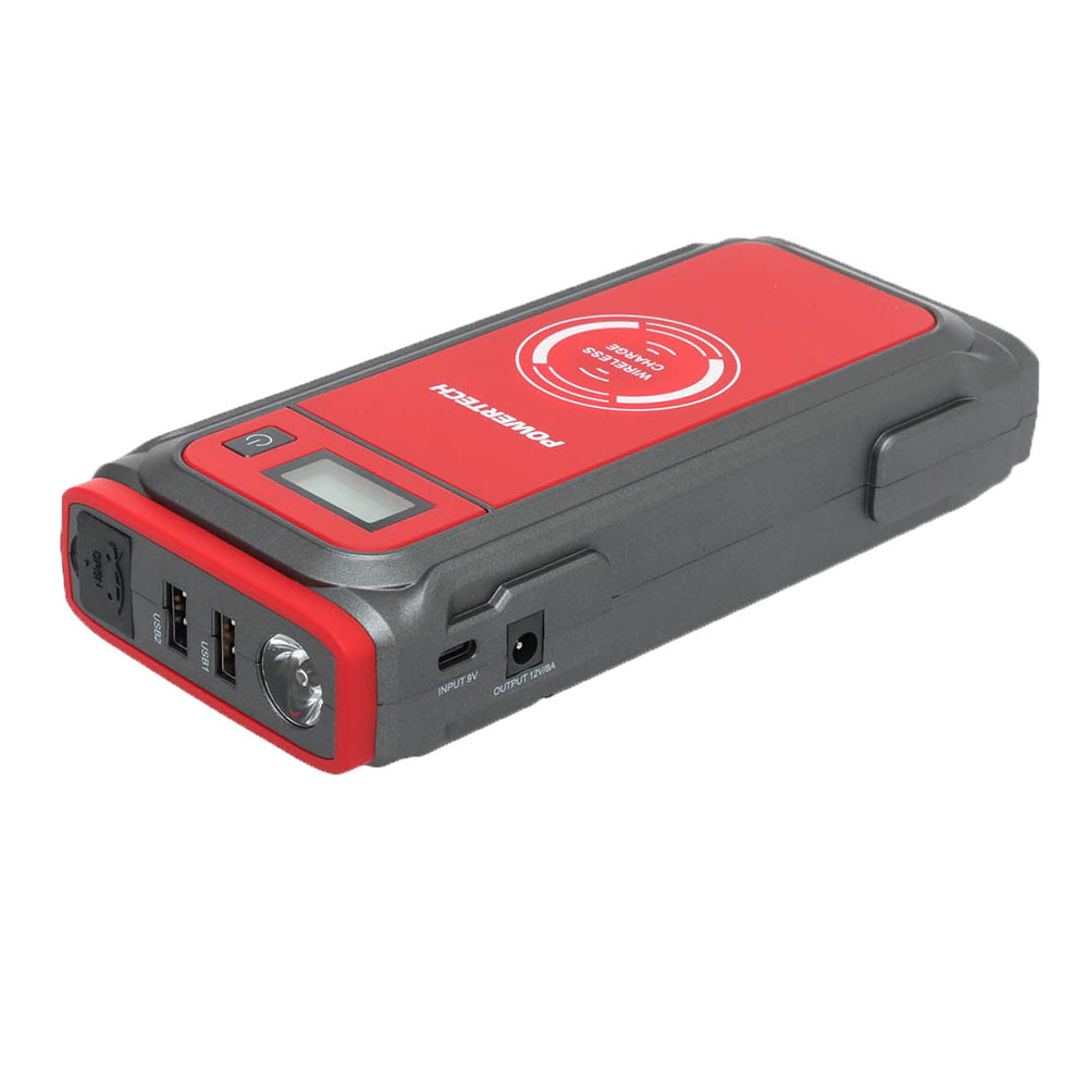 Powertech Portable Jump Starter / Power Bank with Wireless Charger 12V ...