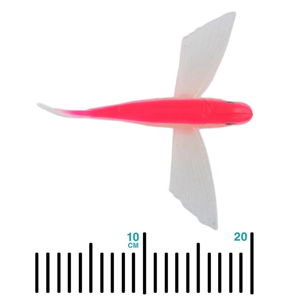Sea Harvester PVC Flying Fish Trolling Bird Pink/White - Teasers ...