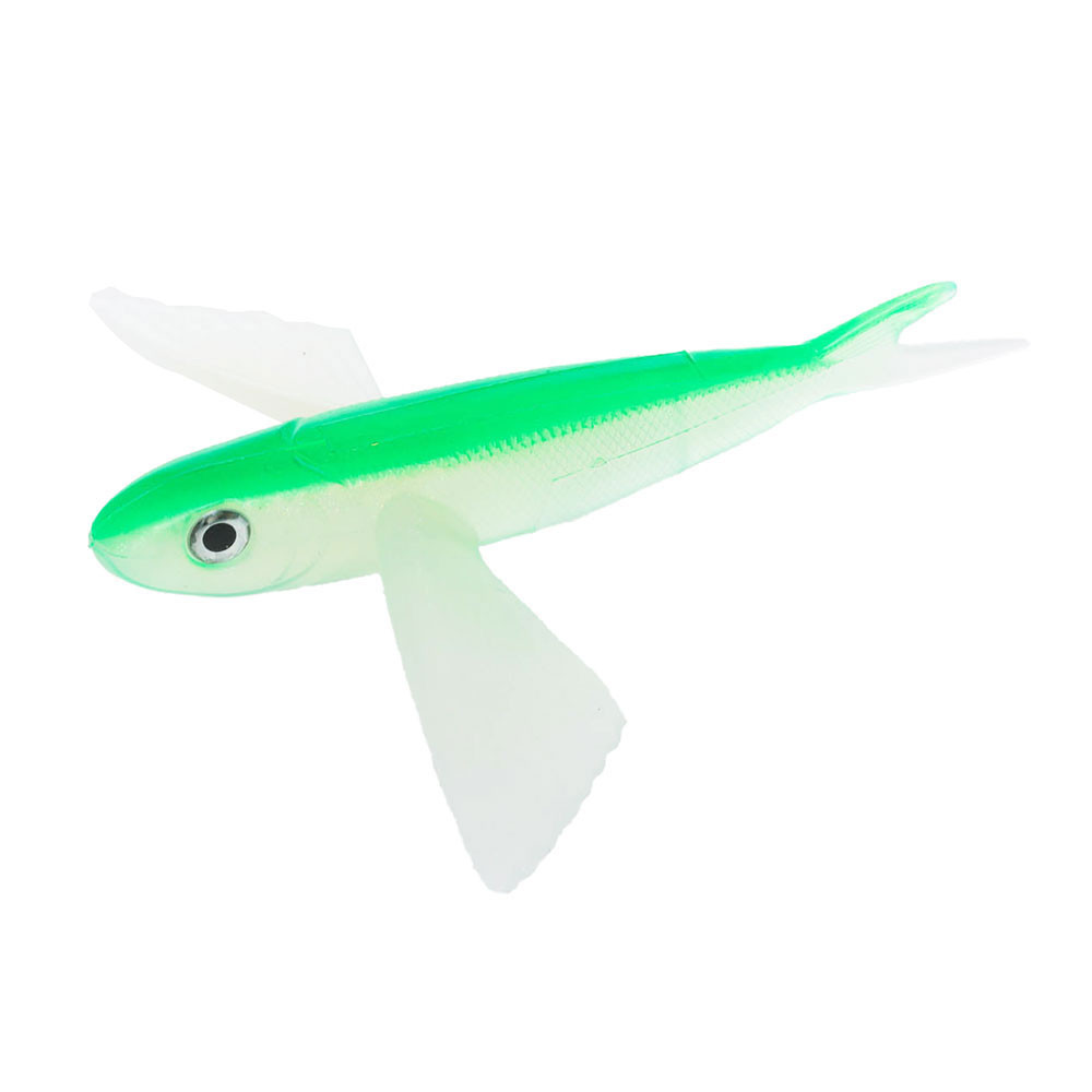 Sea Harvester PVC Flying Fish Trolling Bird Green/White - Teasers ...