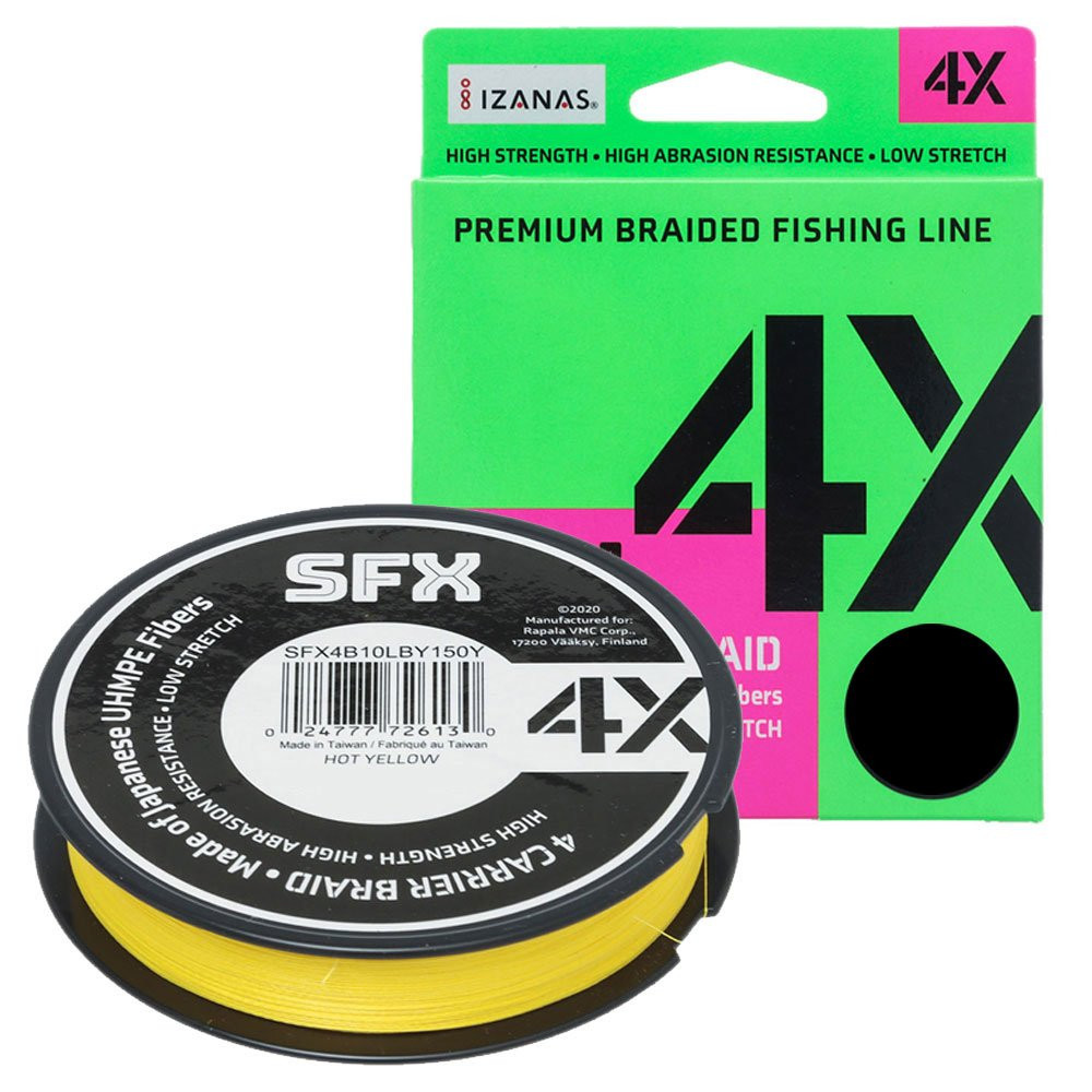 Sufix SFX 4X Braid Hot Yellow 150yd 15lb - Braid - Braid, Lines & Trace ...