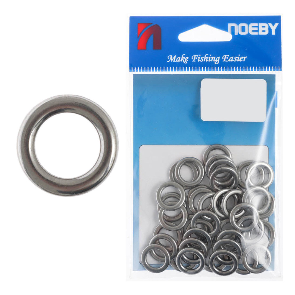 NOEBY Heavy Duty Stainless Solid Rings Qty 50 - Split & Solid Rings - Jig Accessories - Jigs ...