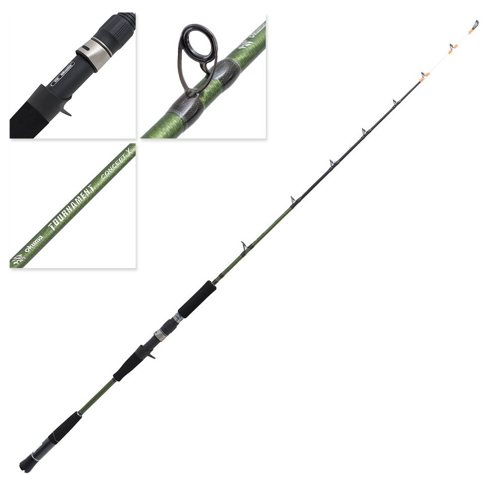 Okuma Tournament Concept X Overhead Boat Rod 5ft 3in 200-350g 1pc ...