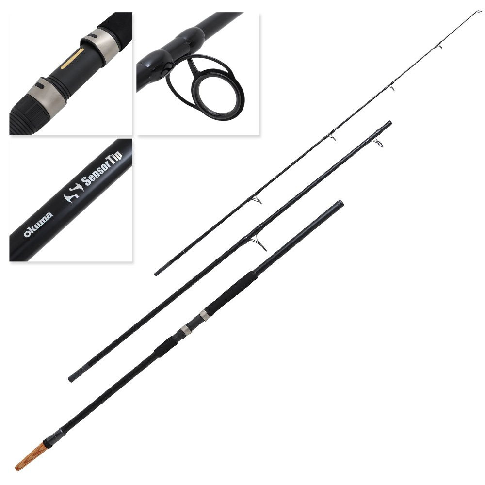 Okuma Sensortip I Spinning Surf Rod 13ft 3-5oz 3pc - Surfcasting & Rock ...