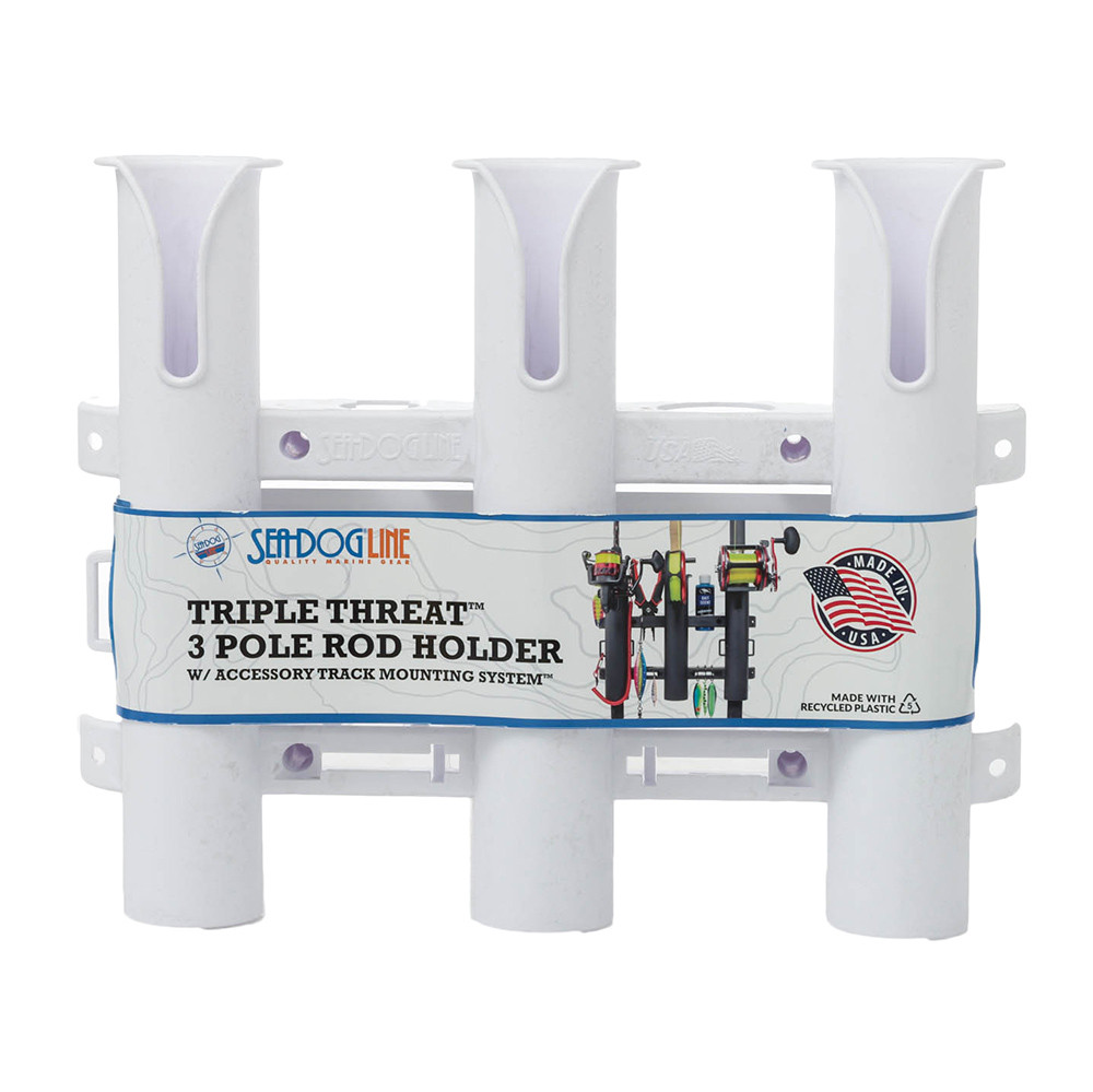 Sea-Dog Triple Threat 3 Rod Holder White - Rod Holders - Boat Fit-Out ...