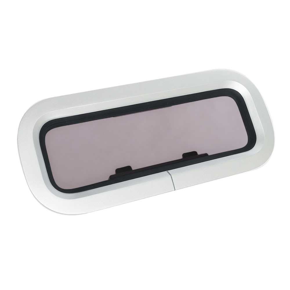 Rectangular Aluminium Porthole 188 x 446mm - Inspection Ports - Boat ...