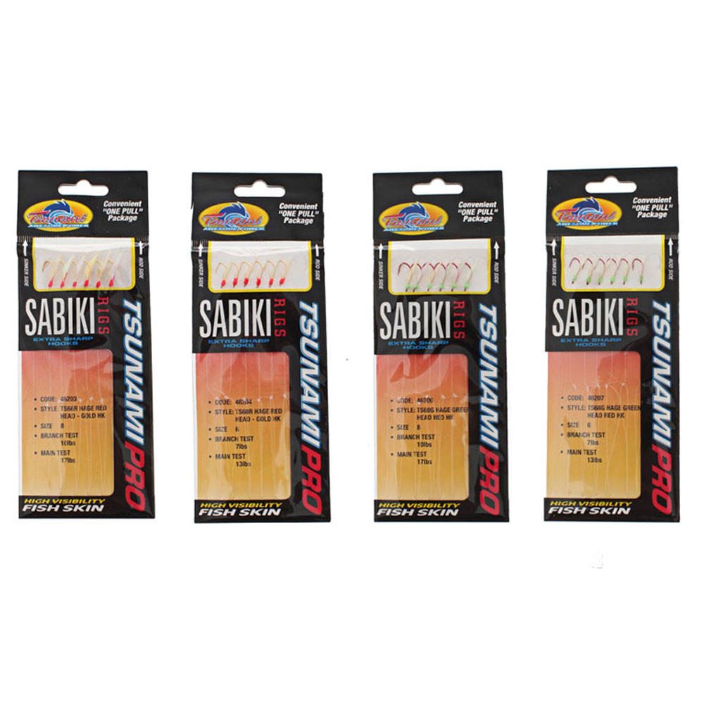 Buy Tsunami Fluorocarbon Sabiki Rigs online at Marine-Deals.co.nz