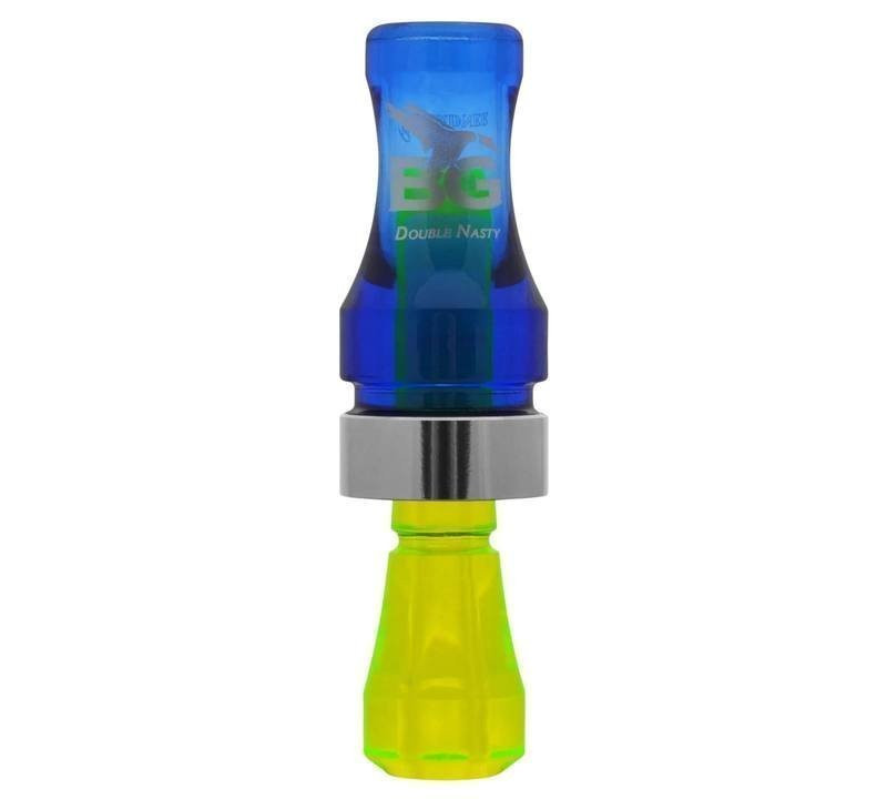 Buck Gardner Double Nasty Double Reed Poly Duck Call Blue/Fluorescent ...