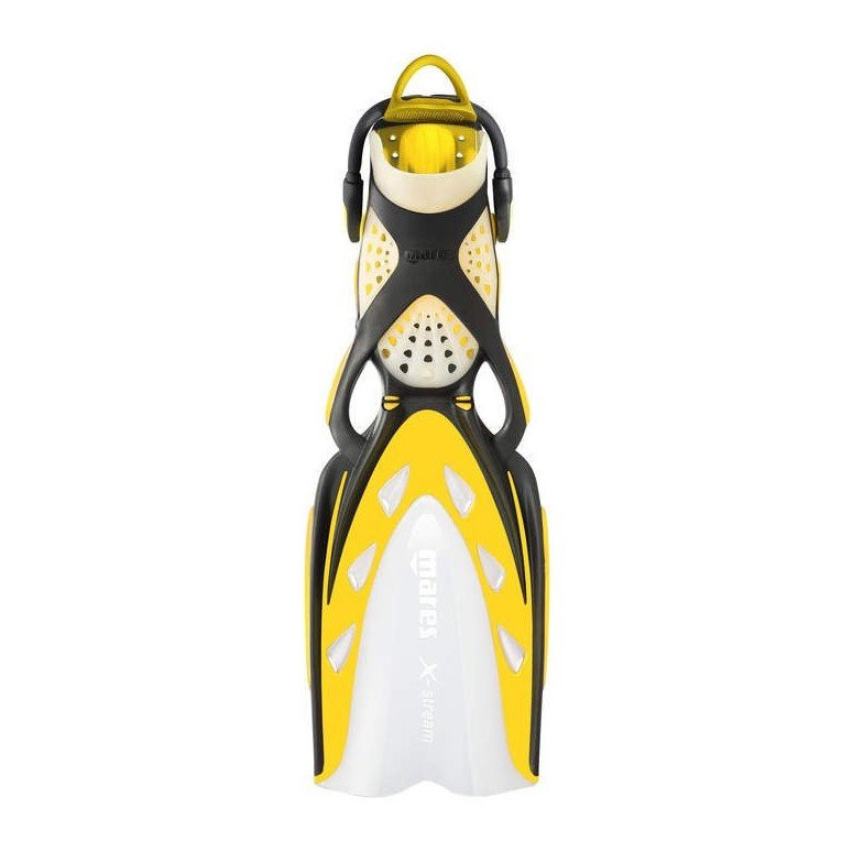 Mares X-Stream Dive Fins with Bungee Strap Yellow Regular / US8.5-10 ...