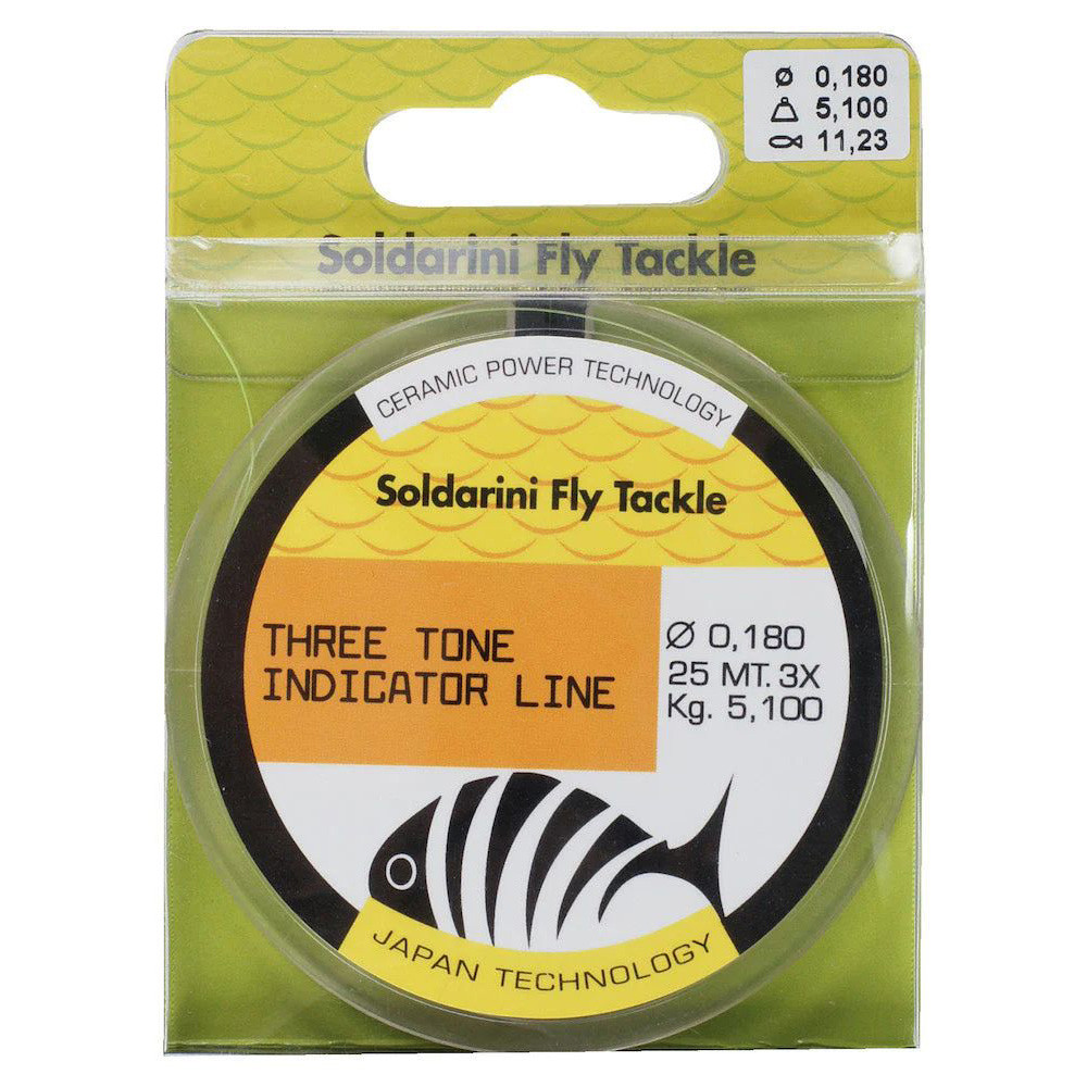 Buy Soldarini Three Tone Indicator Tippet 25m online at Marine-Deals.co.nz