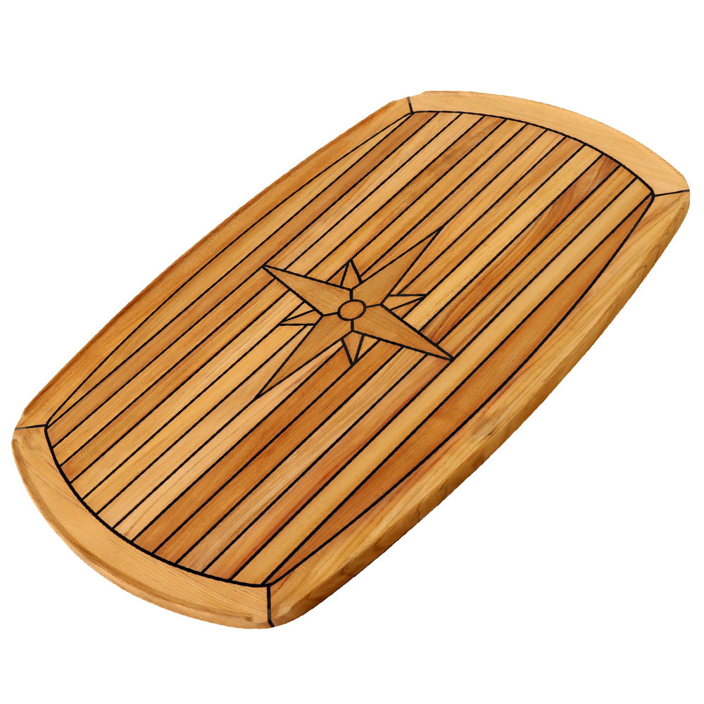 Buy EUDE Nautic Star Teak Table Top - Half Ellipse 610x940mm online at ...
