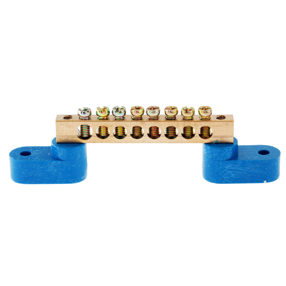 Buy Machined Brass 8-Way Bus Bar online at Marine-Deals.co.nz