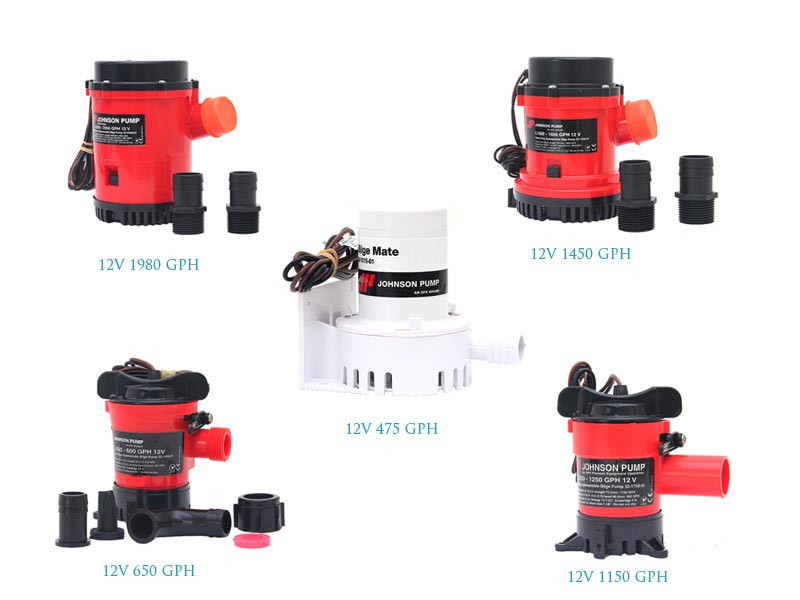 Buy Johnson Bilge Pump L1600 12V 1450 GPH online at Marine-Deals.co.nz