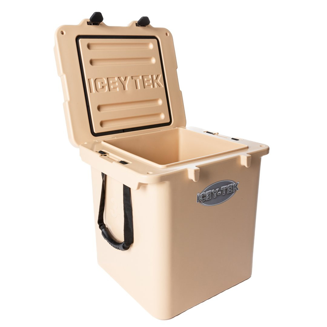 Icey-Tek Chilly Bin Cooler 33L Sand - Chilly Bins & Coolers - Boating