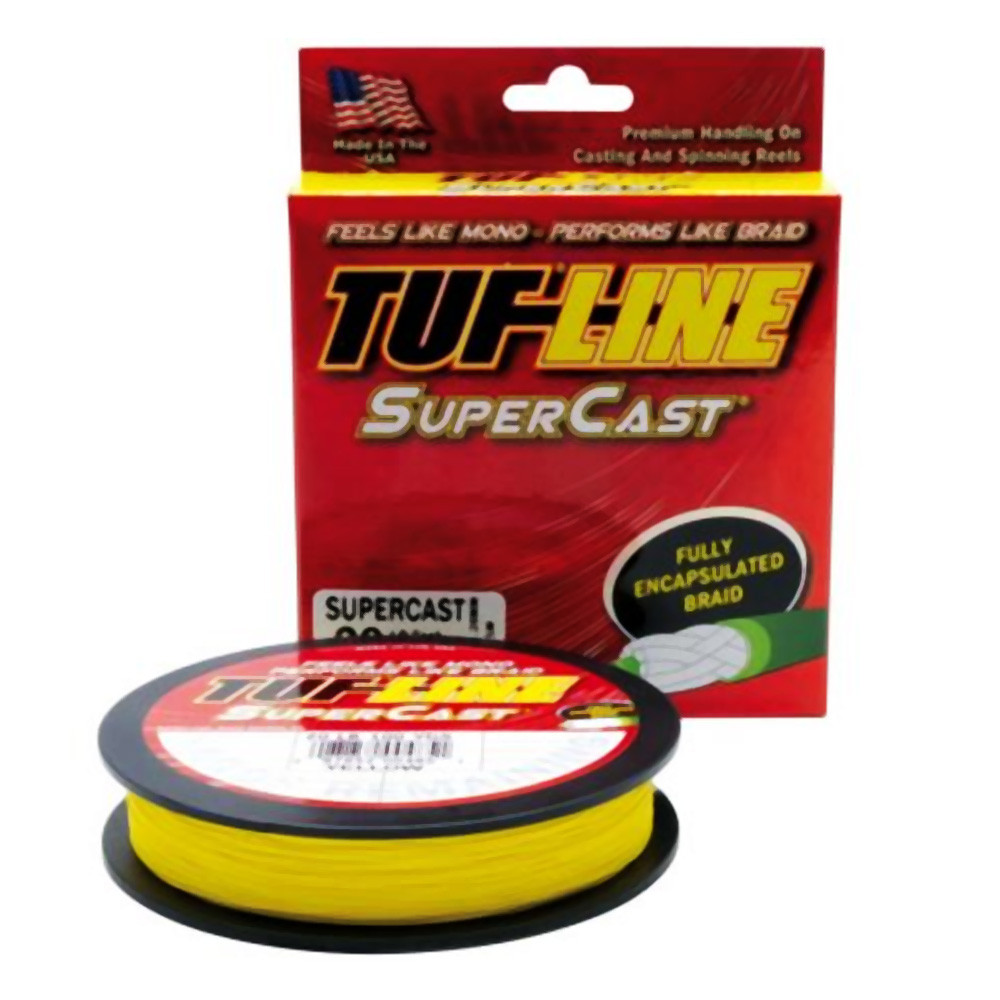 Buy TUF-Line Supercast Braid Yellow 125yd 15lb online at Marine-Deals.co.nz