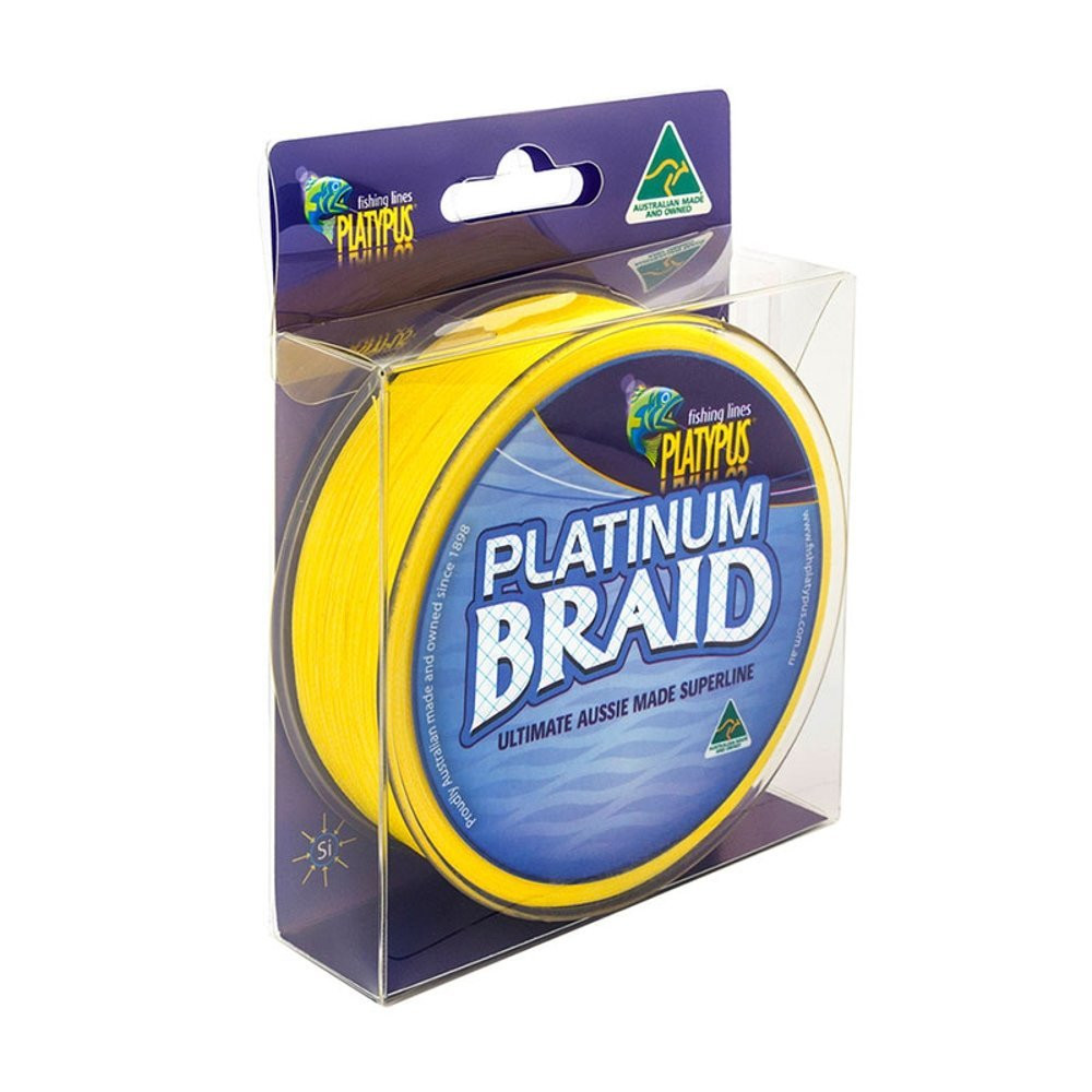 Platypus Platinum Braid Yellow 125yds 10lb - Braid - Braid, Lines ...
