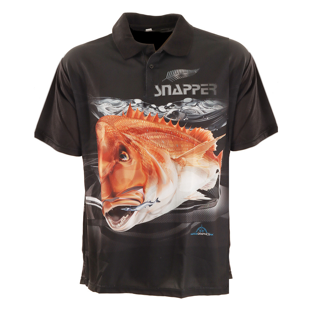 Mad About Fishing Snapper Polo Shirt XS - Mens Shirts - Shirts - Apparel