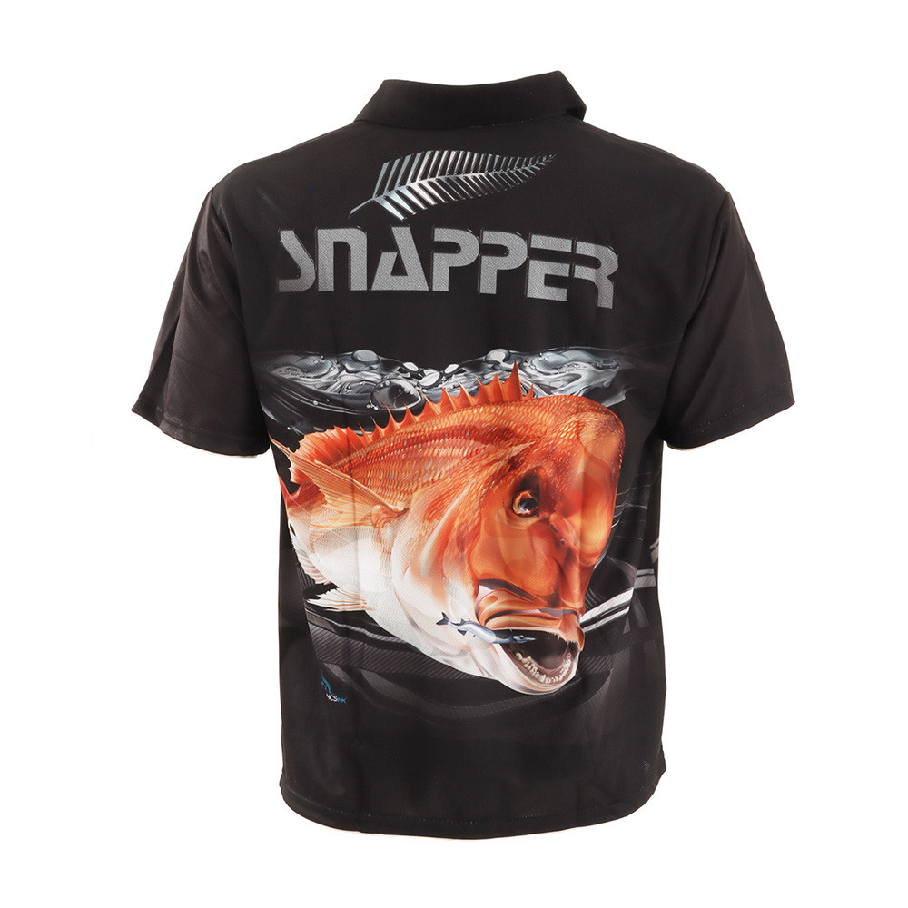 Buy Mad About Fishing Snapper Polo Shirt online at Marine-Deals.co.nz