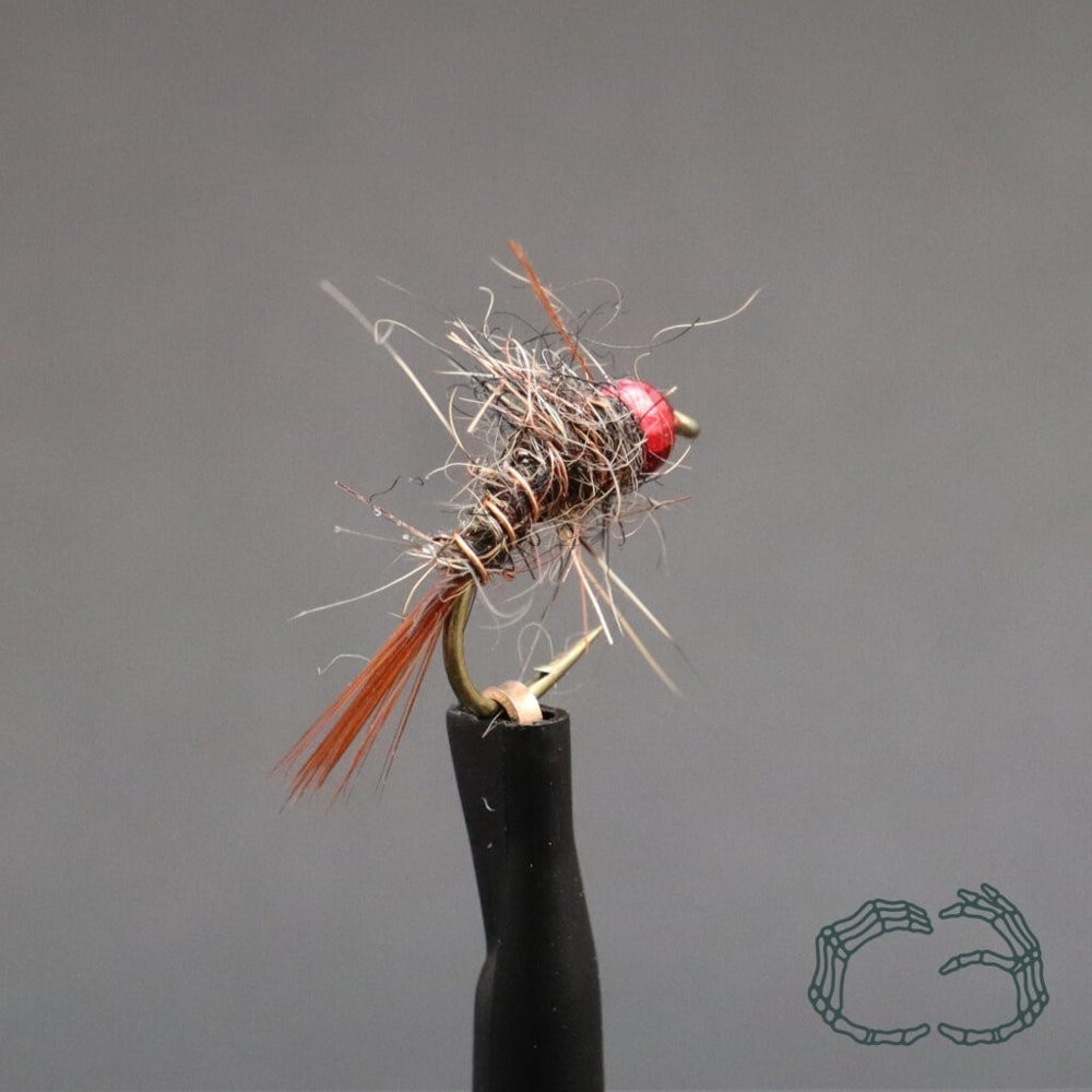 Category 3 Hare and Copper Nymph Trout Fly Red #12 - Trout Flies - Jigs ...