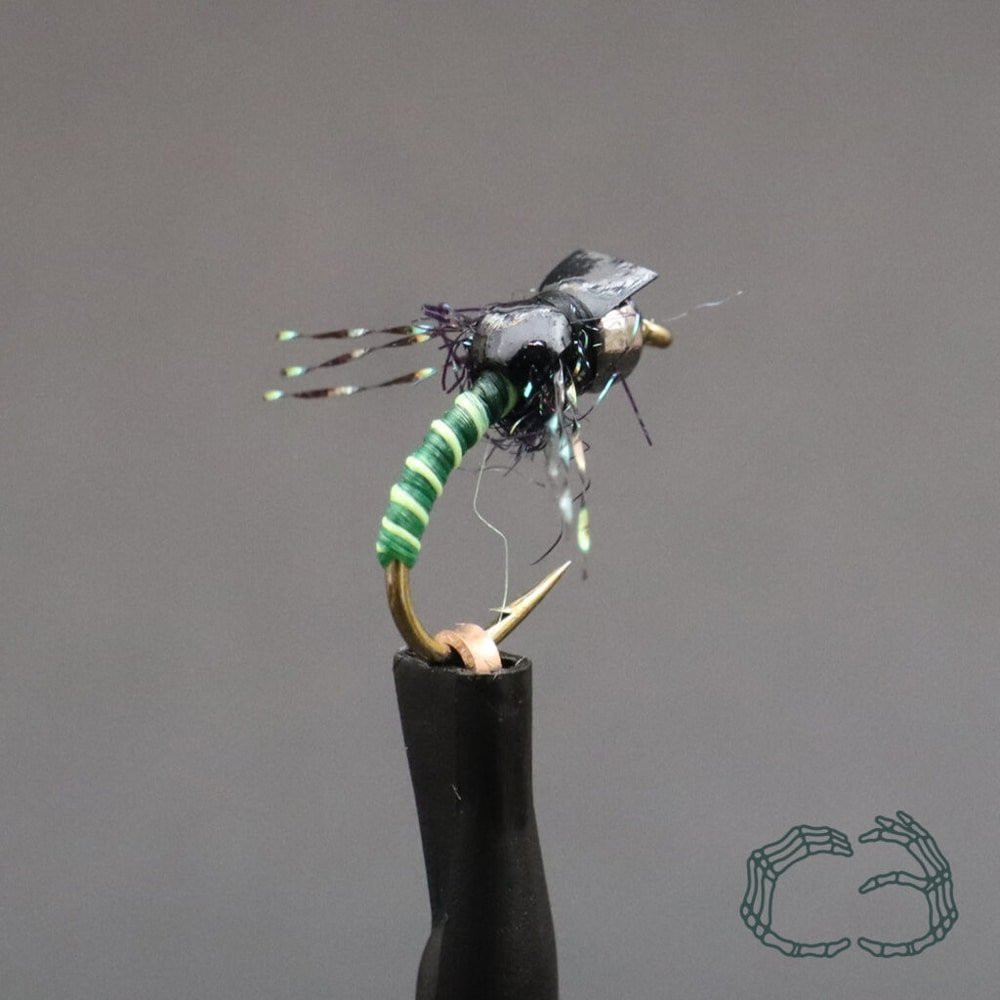 Category 3 Big T Green Caddis Nymph Fly #12 - Trout Flies - Jigs ...