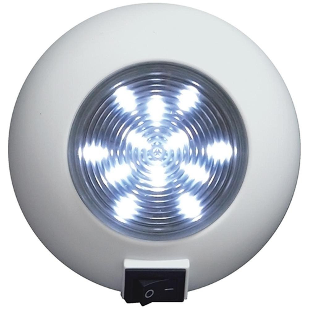Sea Sense 50023814 White Surface Mount LED Light with Switch Soft White ...