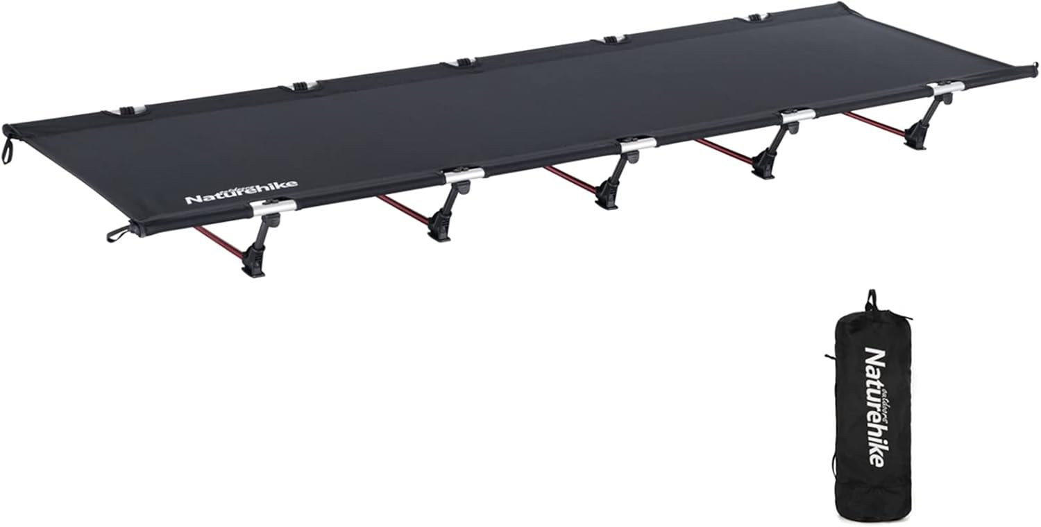 Naturehike Folding Camping Stretcher Bed Black - Camp Stretchers & Beds ...