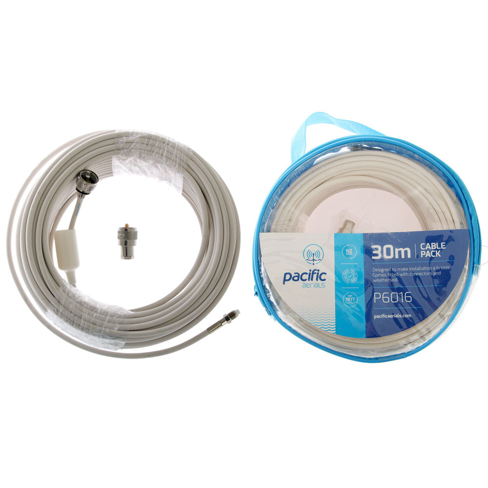 Buy Pacific Aerials P6016 VHF Cable Pack 30m online at Marine-Deals.co.nz