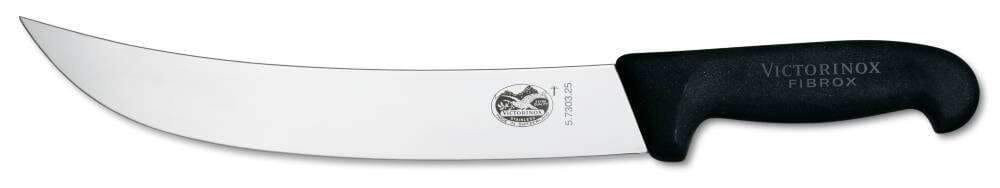 Victorinox Steak Cimeter Knife Black Handle 25cm - Fixed Blade Knives ...