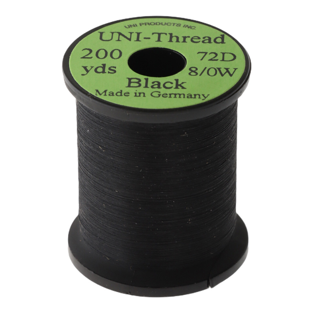 Buy UNI Thread 8/0 200yd Black online at Marine-Deals.co.nz