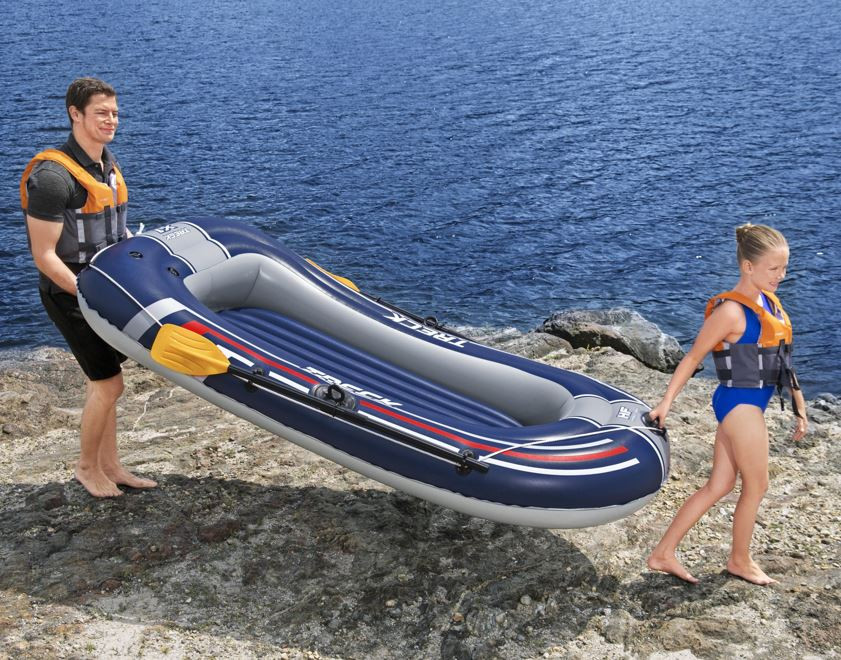 Hydro-Force Treck X1 2-Person Inflatable Boat with Oars and Pump ...