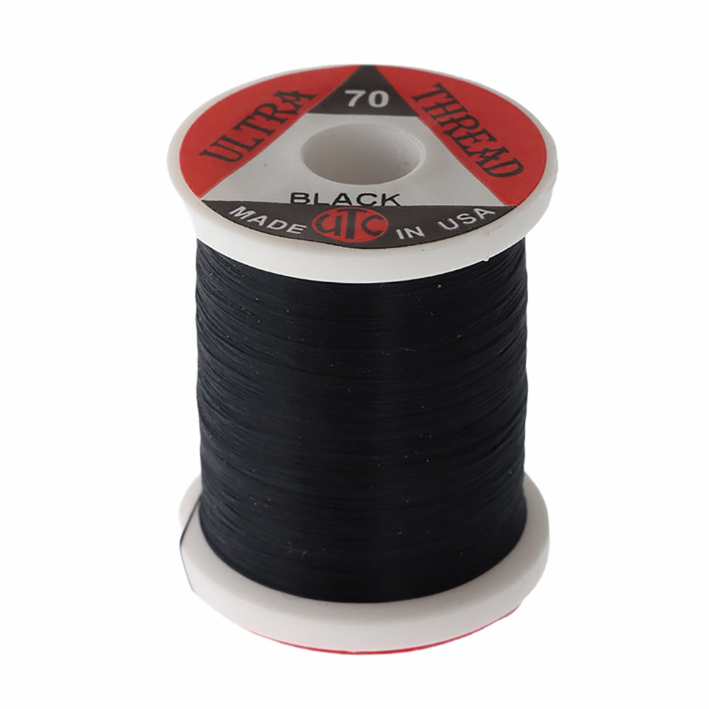 Wapsi UTC Ultra Thread 70 Black - Thread - Fly Tying Supplies - Fishing