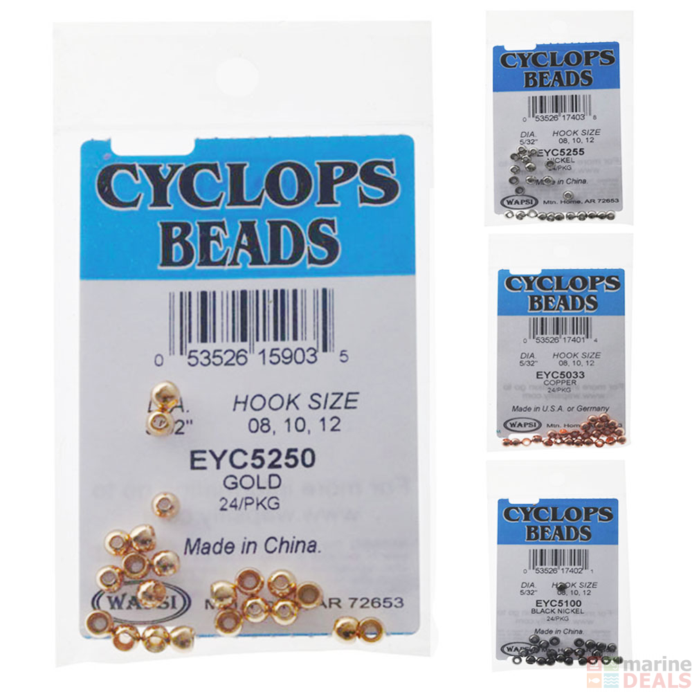 Buy Cyclops Brass Beads For Fly Tying 532in 4mm Online At Marine Nz