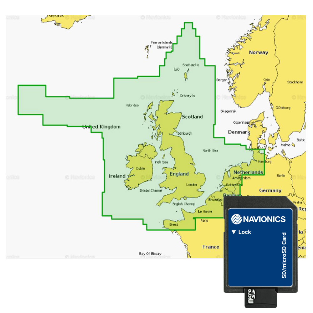 Buy Navionics Plus Chart Card UK/Ireland/Holland SD/MSD online at ...