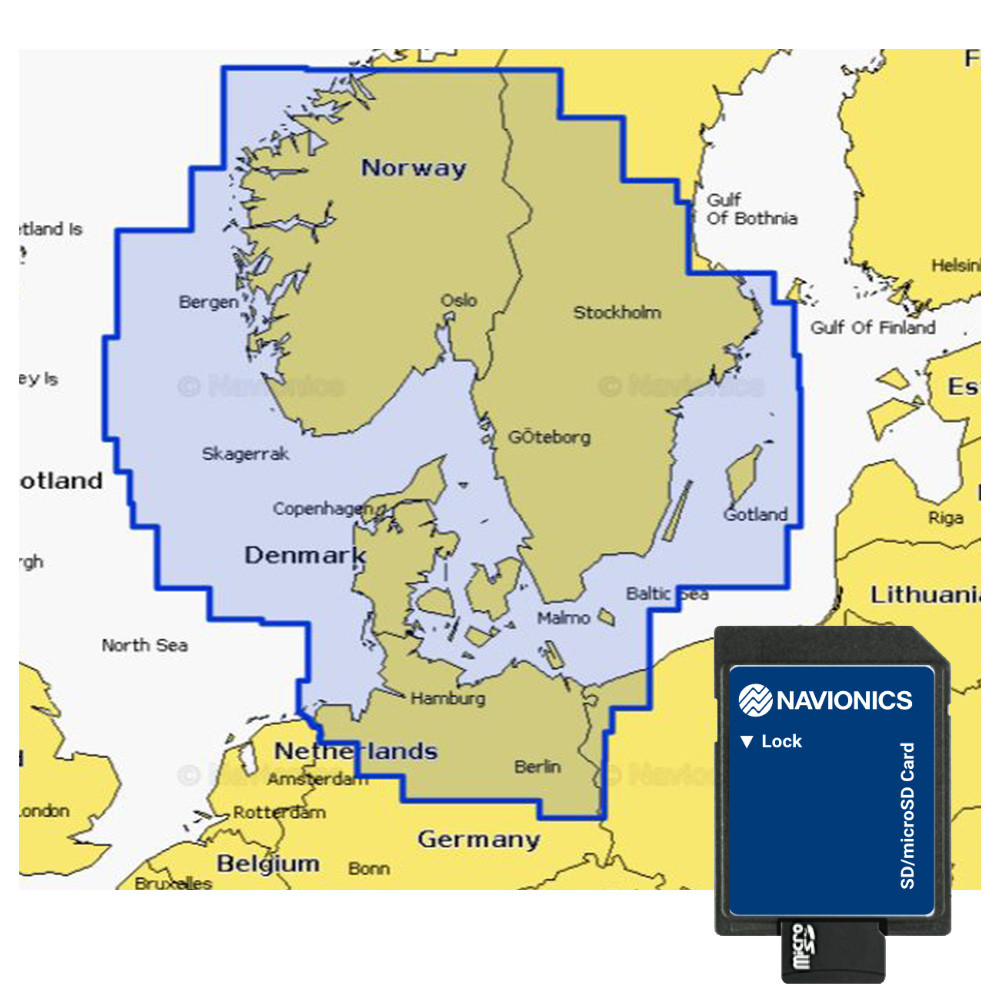 Buy Navionics Plus Chart Card Skagerrak and Kattegat SD/MSD online at ...