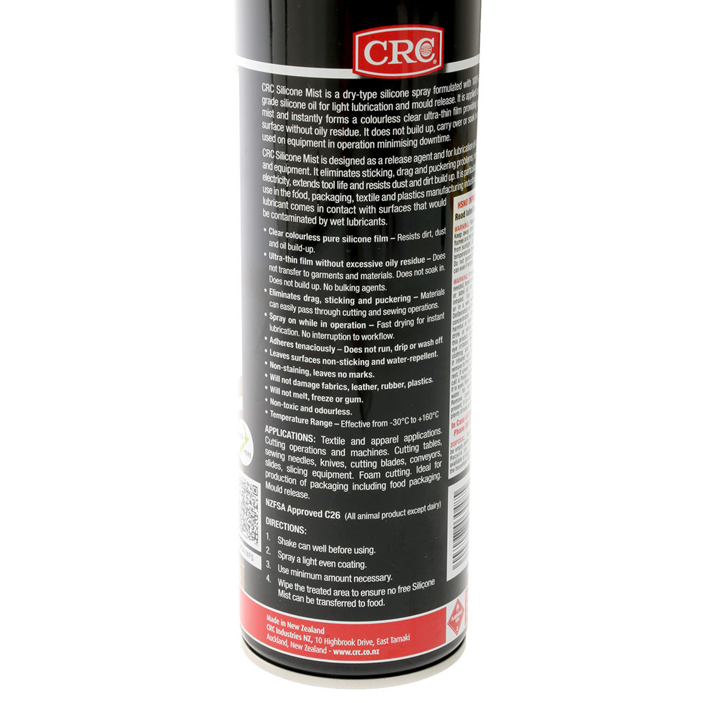 Buy CRC Silicone Mist Lubricating Spray 500ml online at Marine-Deals.co.nz