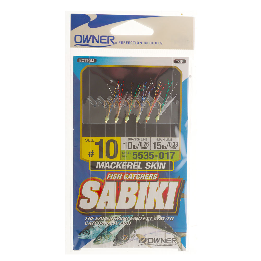 Buy Owner Sabiki Bait Catcher Rig Mackerel with Lumo Bead Size 10 ...