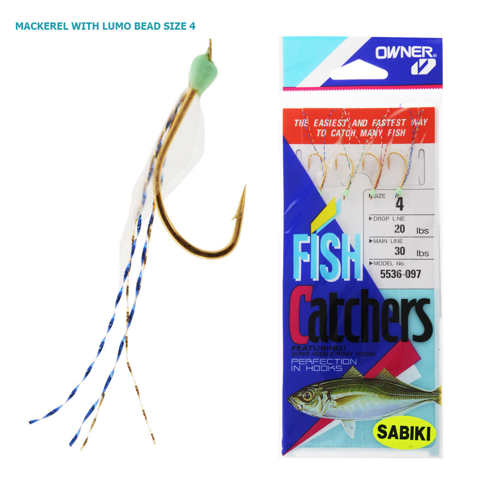 Buy Owner Sabiki Bait Catcher Rig Mackerel with Lumo Bead online at ...